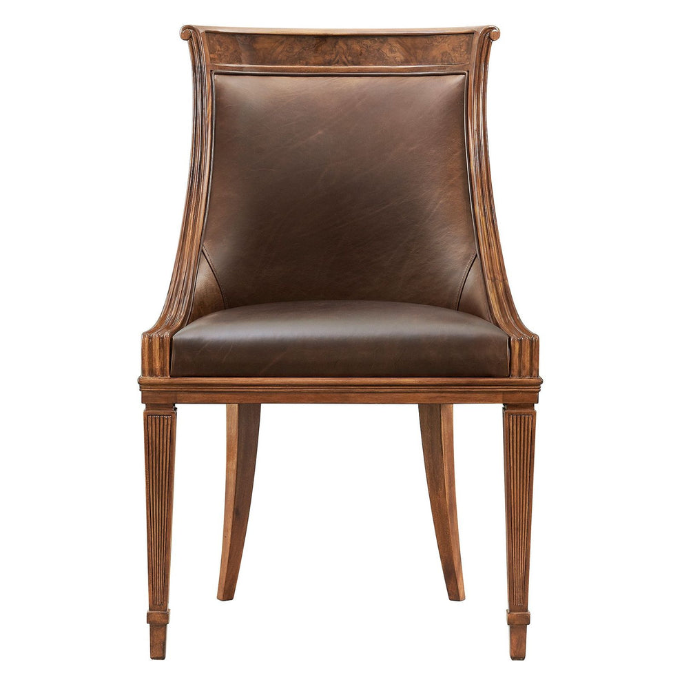 Scoop Back Burl Walnut Dining Chair – Brights of Nettlebed